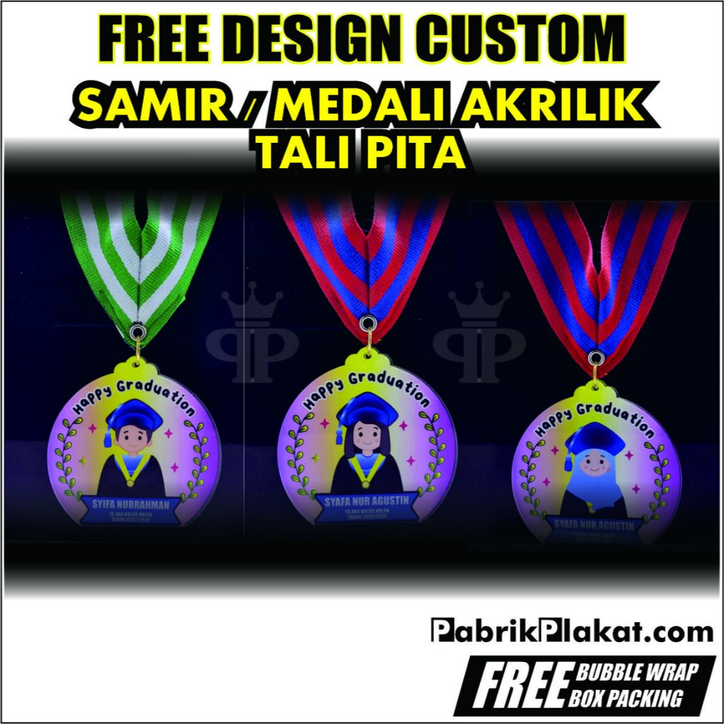 Jual Samir Wisuda Purna Siswa Akrilik PRINT UV I TALI PITA l samr ...