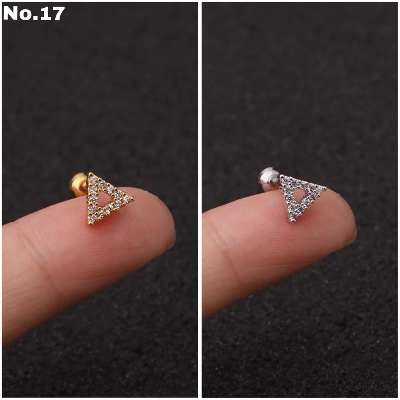 Jual Anting tindik piercing earrings stainless stell anti karat dan ...