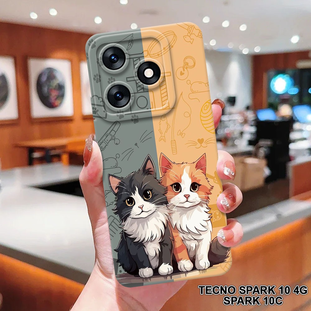 Jual Case Hp Tecno spark 10 4G Terbaru - Fashion Case Kucing (SH07 ...