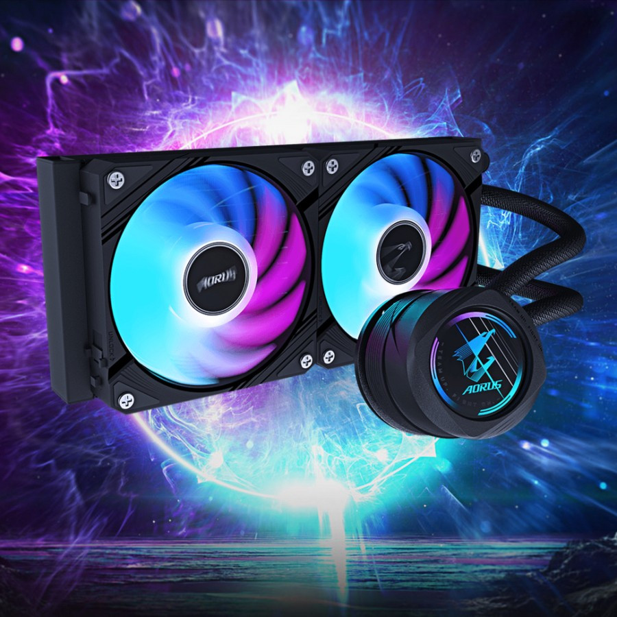 Jual GIGABYTE AORUS WATERFORCE II 240 ARGB 240MM LIQUID AIO WATER ...