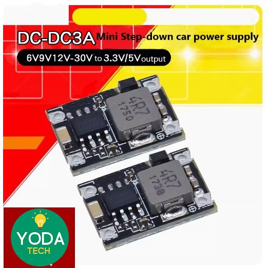 Jual Mini Step-down Module Car Power Supply DC-DC 3A 12-30V (D3103 ...