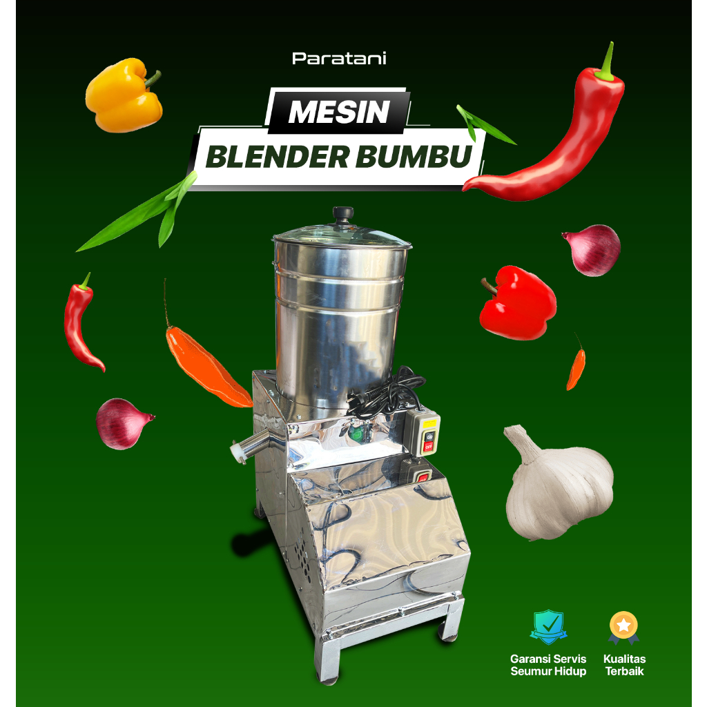 Jual Mesin Blender Bumbu Kapasitas 5Kg Mesin Selip Bumbu Giling Bumbu ...