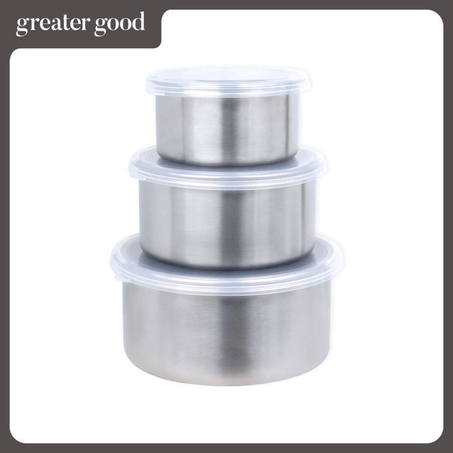 Jual Greater Good - Stainless Steel Round Food Storage Container with ...