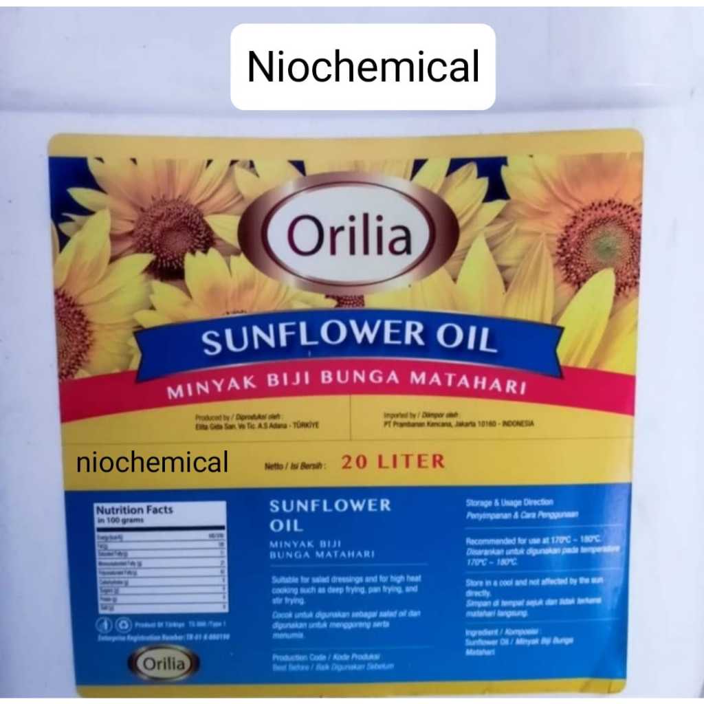 Jual Orilia Sunflower Oil / sunflower oil/Minyak Bunga Matahari 1 Liter ...