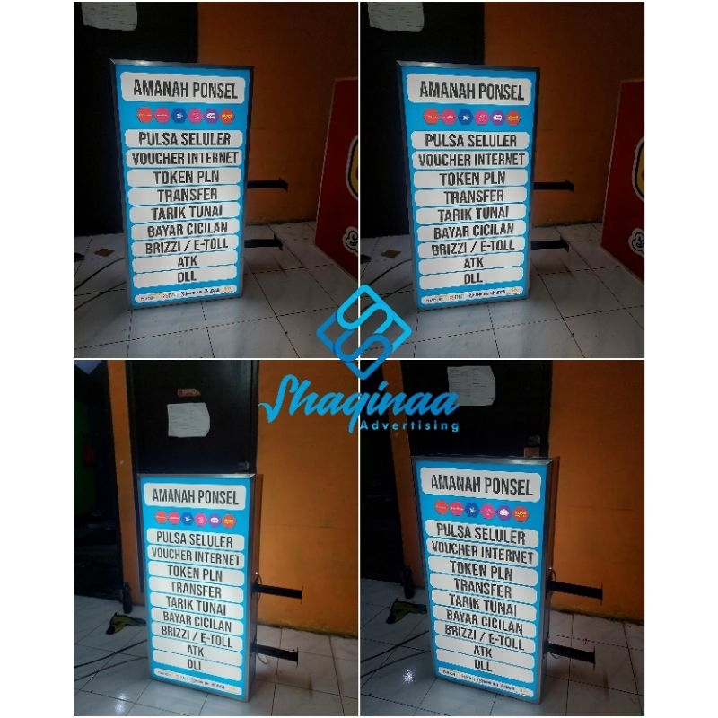 Jual NEON BOX 2 MUKA COSTOM UK 100X50 cm AKRILIK | Shopee Indonesia