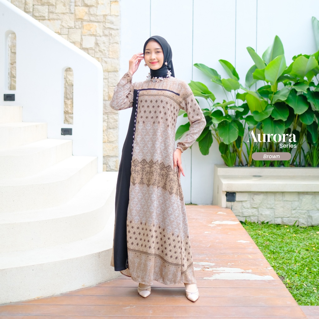 Jual Aurora Gamis Payet Couple Premium Special Series (GAMIS SAJA ...
