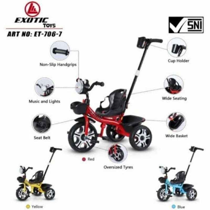 Jual sepeda roda tiga exotic | Shopee Indonesia