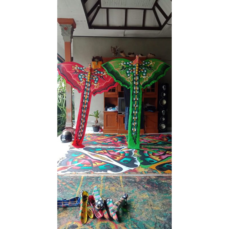 Jual LAYANG LAYANG KAIN PARASUT 3D NAGA LUKIS | Shopee Indonesia