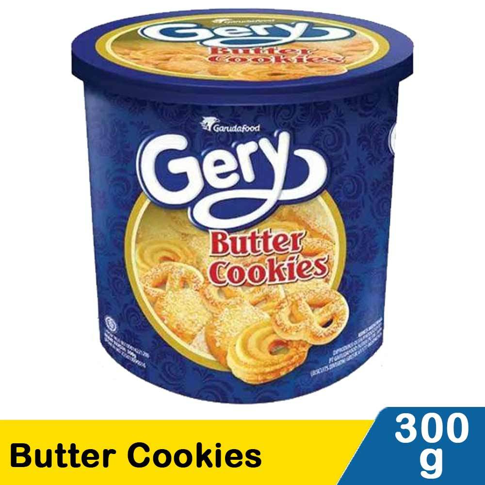 Jual [Satuan & DUS] Gery Butter Cookies 300gr Kemasan Toples (kue ...