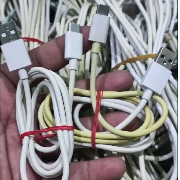 Jual Kabel data hp oppe tipe c fast charging 1000% asli copotan bekas ...