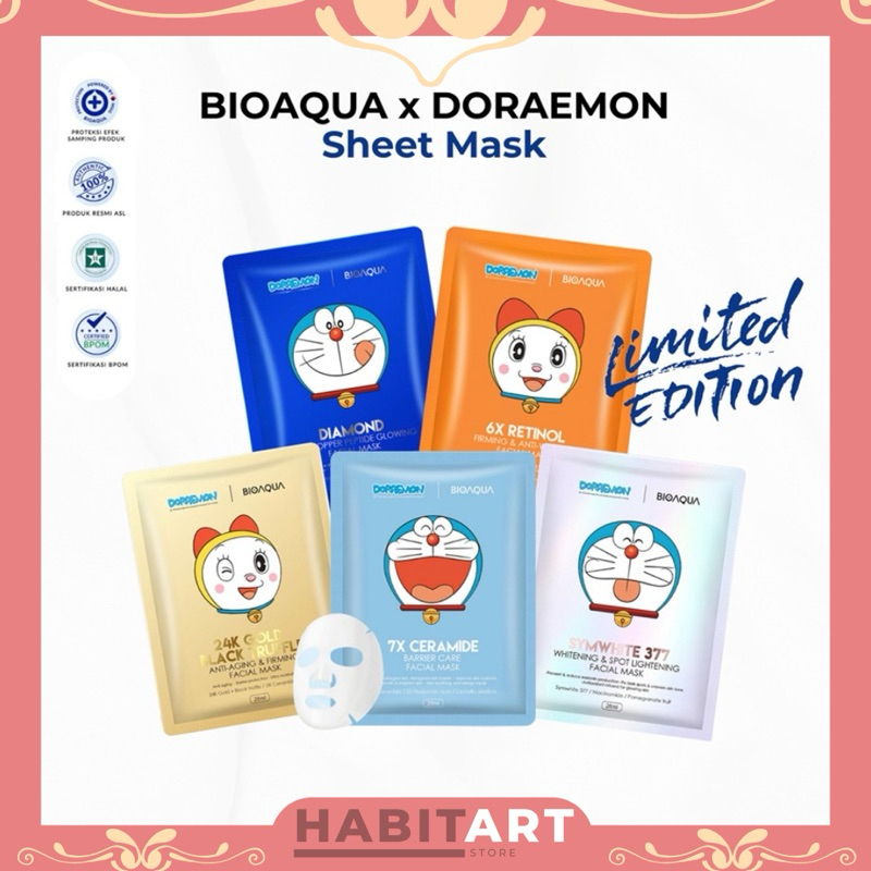 Jual Bioaqua Facial Mask Doraemon Edition 28 ml | Shopee Indonesia