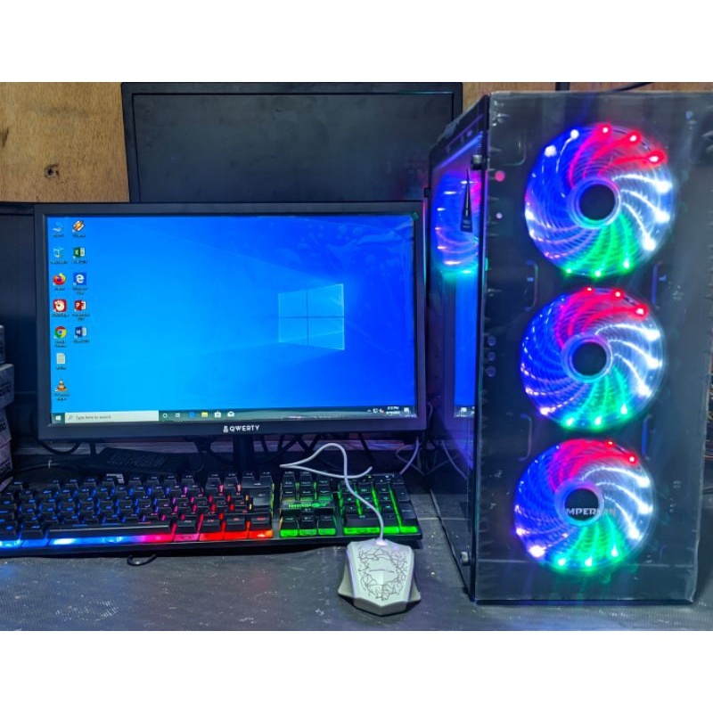 Jual PC RAKITAN GAMING EDITING AMD RYZEN 5 4600G RAM 16GB MONITOR 24 ...