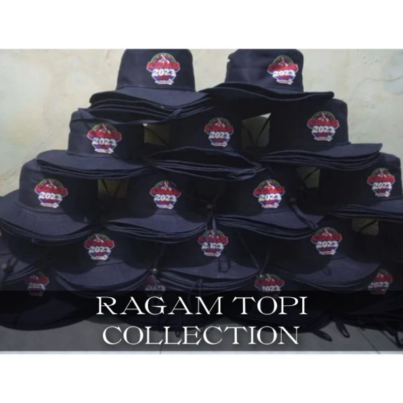 Jual Topi rimba custom free desain/nama & logo | Shopee Indonesia