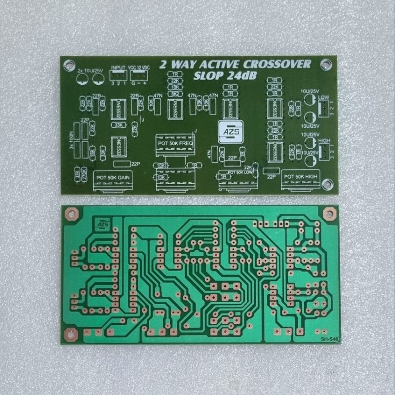 Jual PCB Active Crossover 2 Way Slop 24dB Pertinak | Shopee Indonesia
