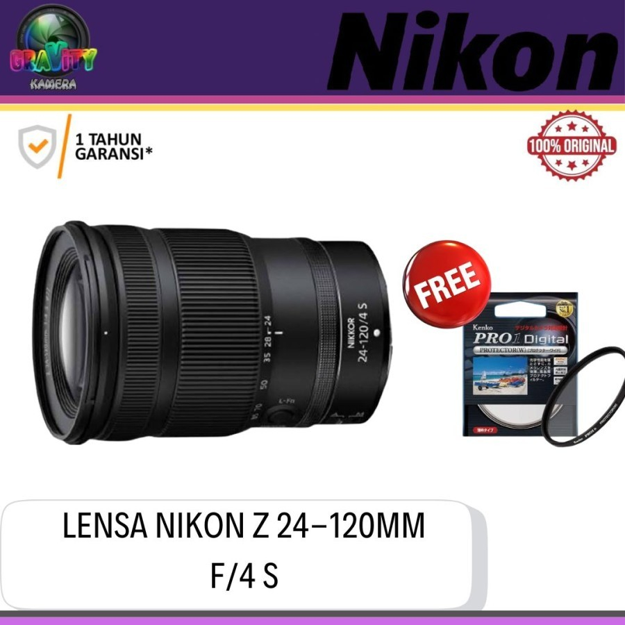 Jual NIKON Z 24-120MM F4 S / LENSA NIKON Z 24-120MM F4 S | Shopee Indonesia