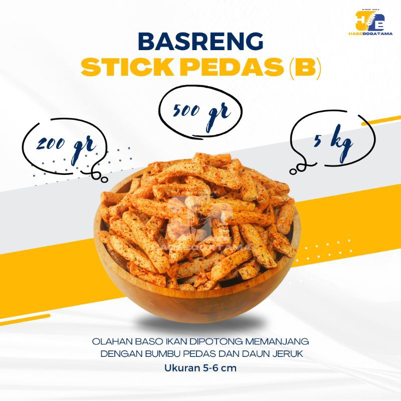 Jual Cemilan Basreng Stik (B) 200 gr (Bks) | Shopee Indonesia