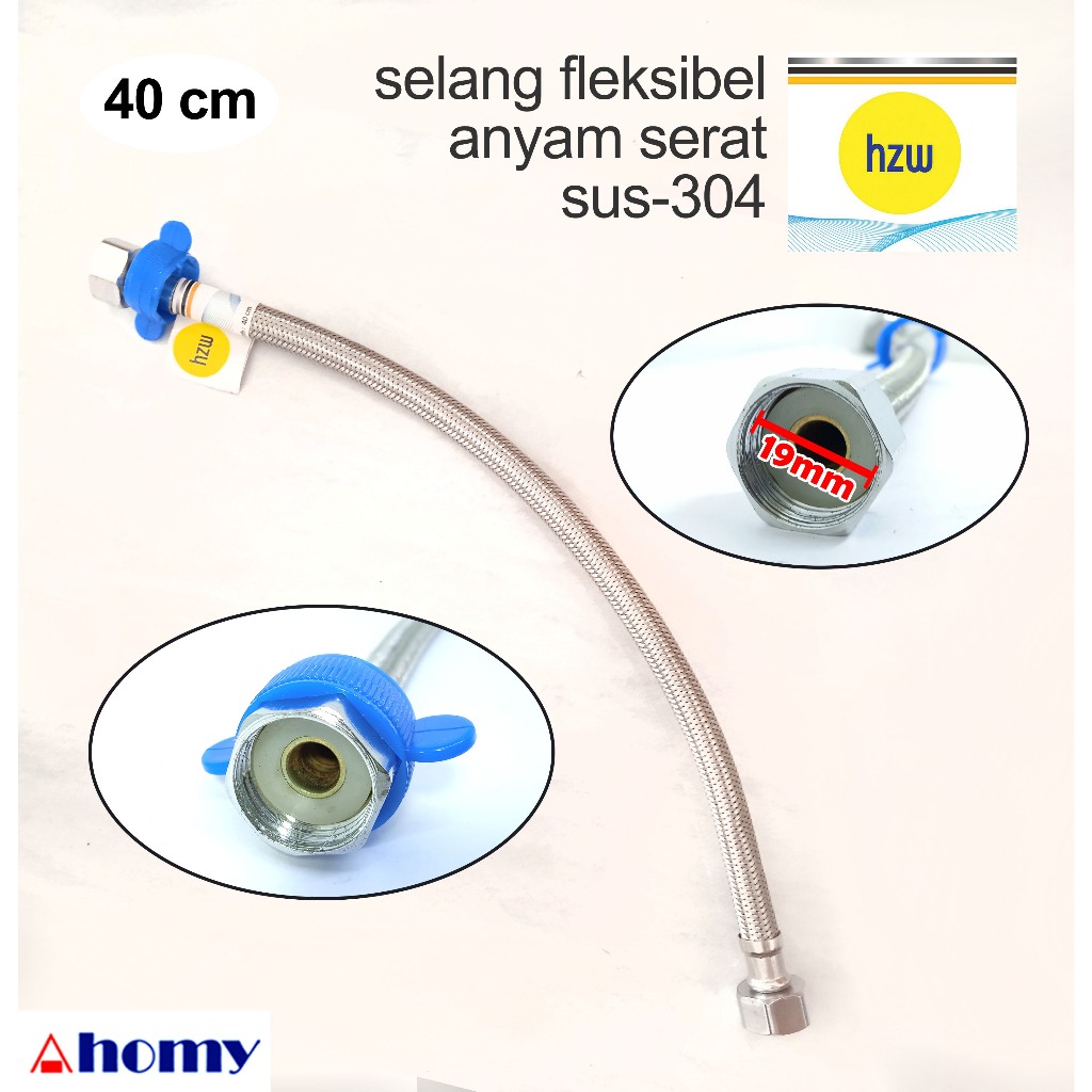 Jual selang flexible anyam sus 304 40cm FH-A-304-UC-40 hzw flexible ...