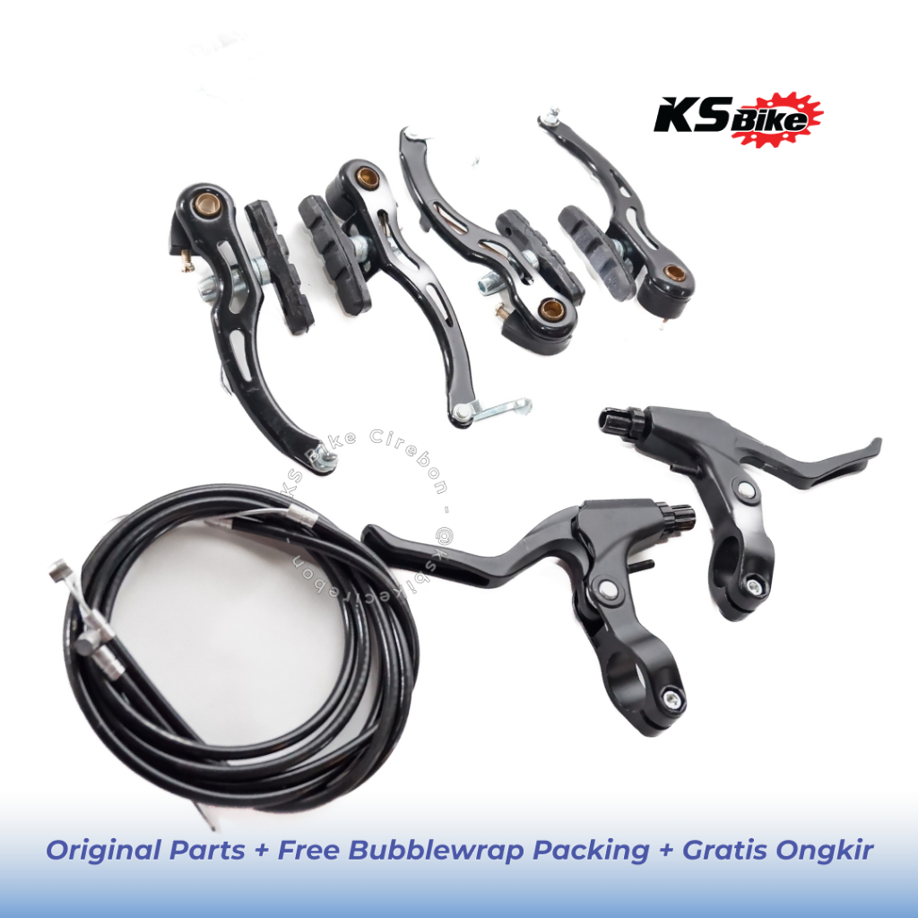 Jual Rem Sepeda V Brake Set ASAWA Full Alloy Depan blekang Brake Lever ...