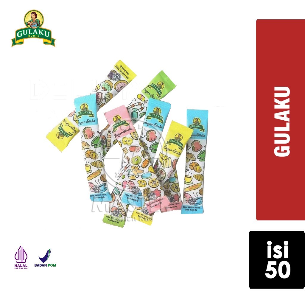 Jual Gulaku Stick Gula Pasir Sachet 8gr [Ecer 50pcs] | Shopee Indonesia