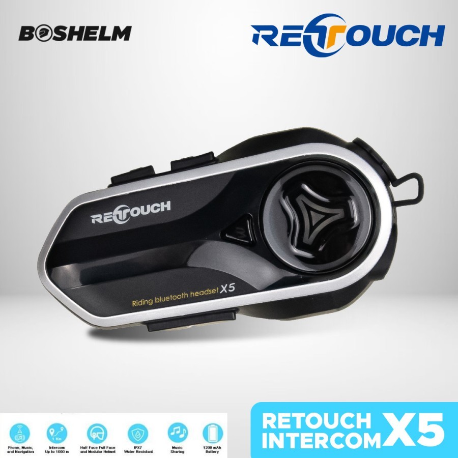 Jual Intercom RETOUCH NEW X5 Bluetooth Helmet | Shopee Indonesia