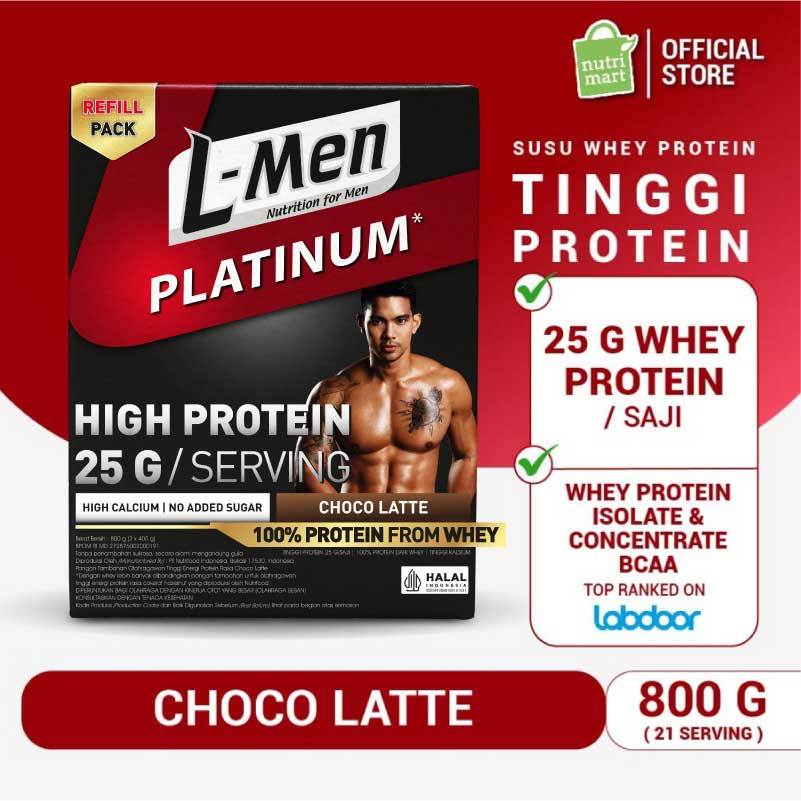Jual L-Men Platinum Refill Choco Latte 800 gram - Kemasan Refill ...