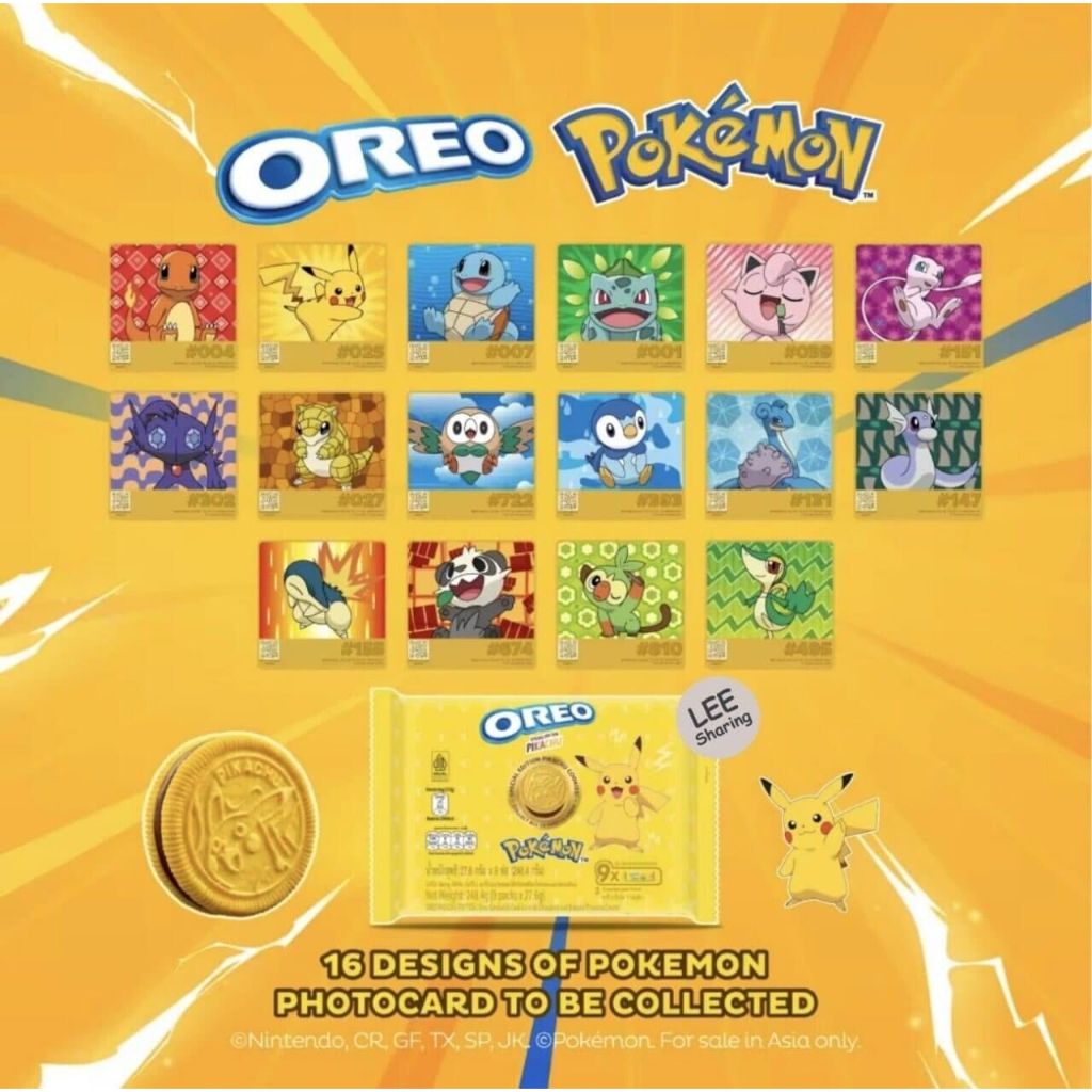 Jual Oreo Special Edition Pikachu Cookies POKEMON Series with ...