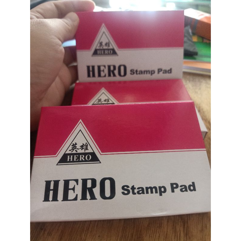 Jual Hero stamp pad bantalan tinta sudah ada isi tinta bantalan stempel ...
