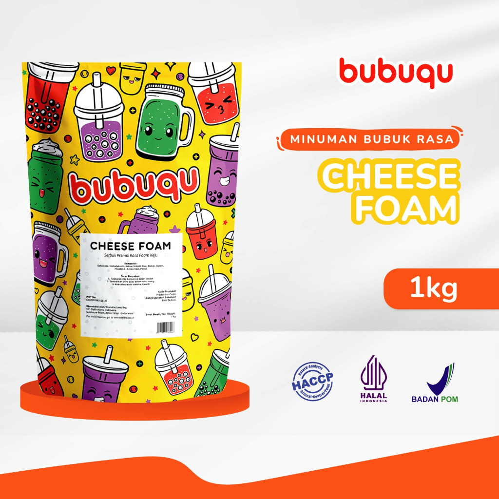 Jual Premix Powder Cheese Foam Bubuqu 1 Kg - Bubuk Premix Foam Keju ...