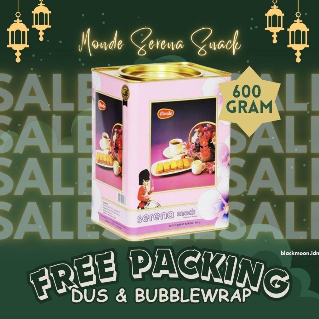 Jual FREE BUBBLEWRAP & DUS !! Monde Serena Snack Kaleng 600 Gram Snack ...