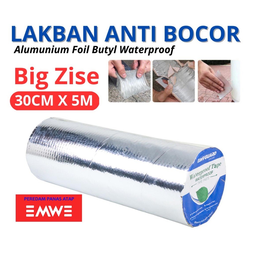 Jual ( 30CM / 20CM) TAFFGUARD LAKBAN ANTI BOCOR ALUMINIUM ALUMUNIUM ...