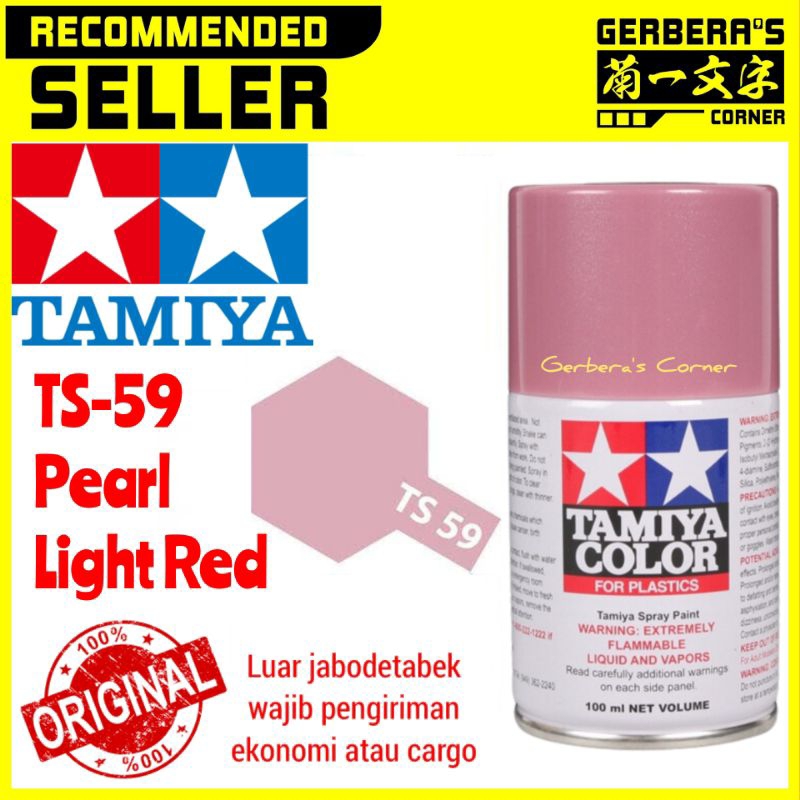 Jual Tamiya TS-59 Pearl Light Red 85059 Spray Can Cat Gundam Model Kit | Shopee Indonesia