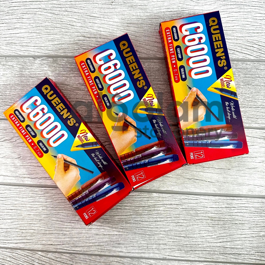 Jual SELUSIN ( 12 PCS ) Pulpen Faster Queen's C6000 0.5 mm Pulpen Queen ...