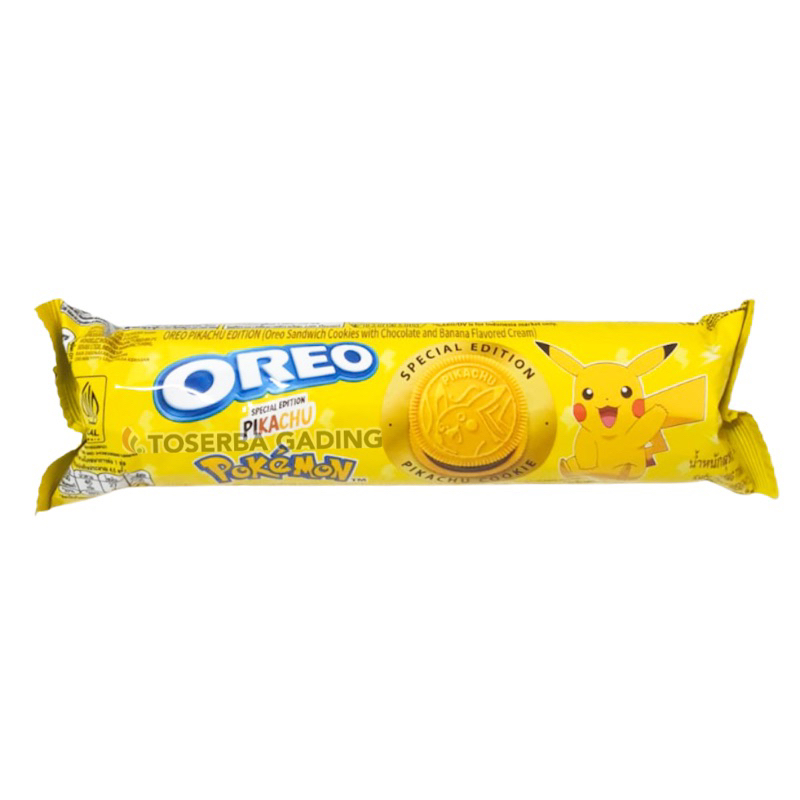Jual Oreo Pokemon Pikachu (rasa Pisang Coklat) 119gr | Shopee Indonesia