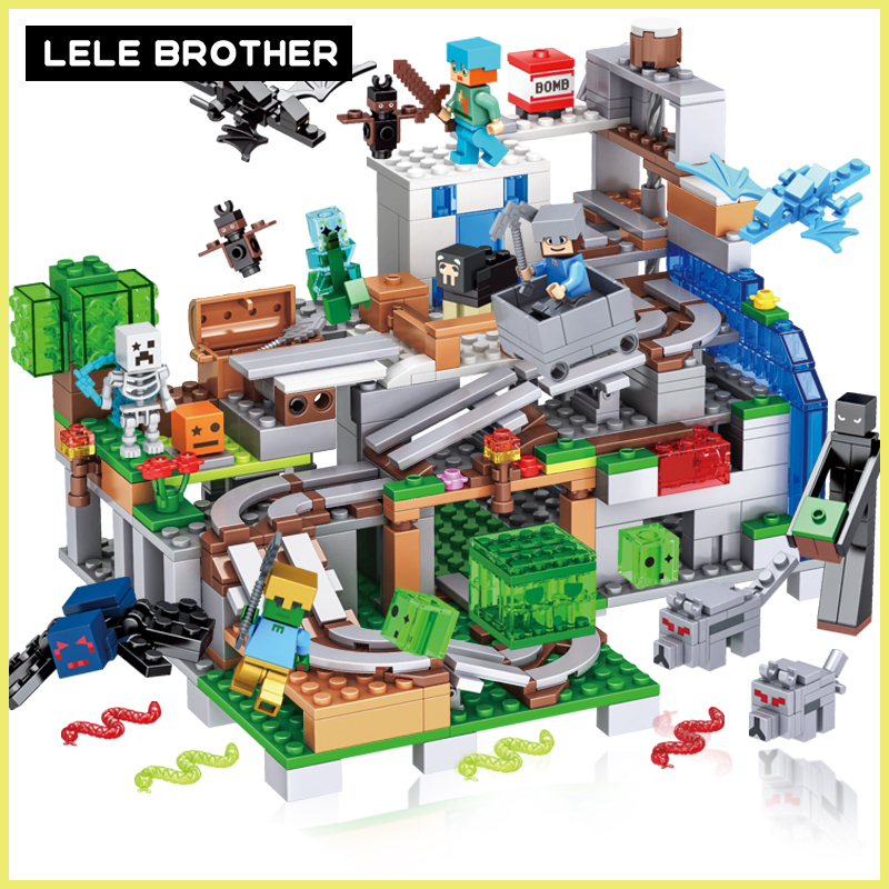 Jual LELE Mainan Balock My World Organ Cave Block Mainan Anak Laki-laki ...