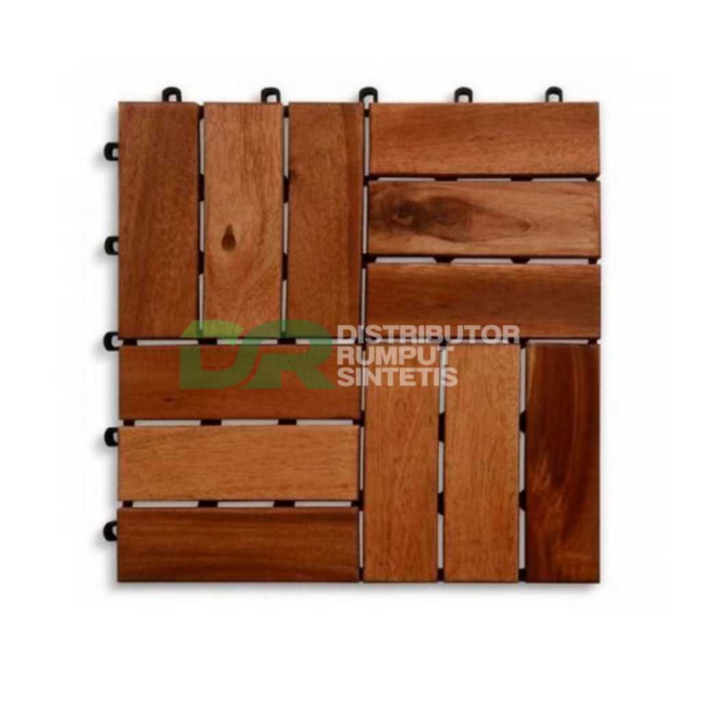 Jual Decking Tile Kayu Jati Uk 30x30cm Bongkar Pasang | Shopee Indonesia