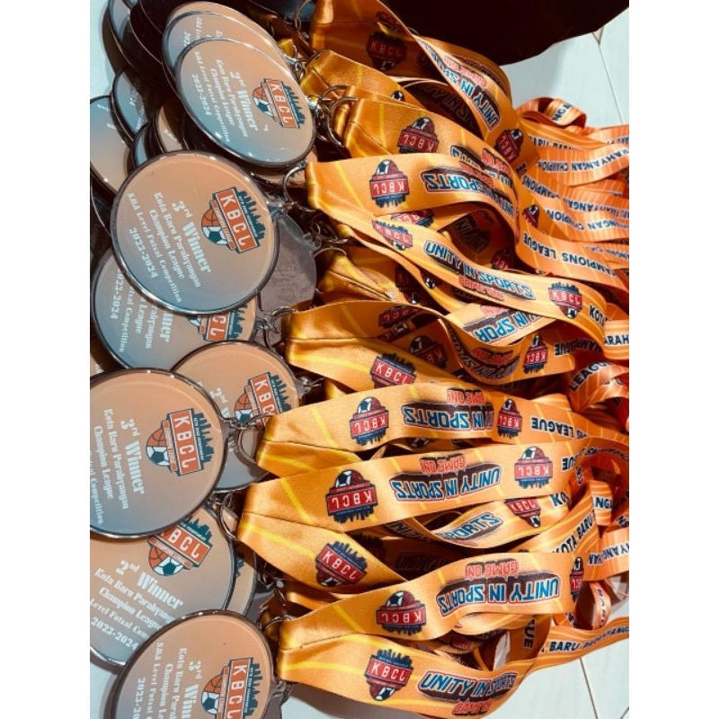 Jual MEDALI STAINLESS TALI LANYARD (CUSTOM) | Shopee Indonesia