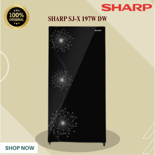 Jual Kulkas 1 Pintu Sharp SJ-X 197W DW/ SJX 197W DW/ SJ-X-197W-DW ...