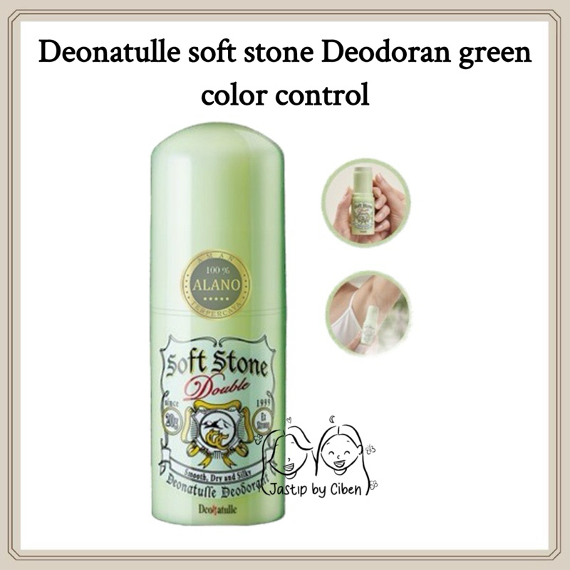Jual Deonatulle Soft Stone Deodorant Green Color Control Original Japan ...