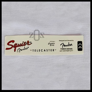 Jual Decal Stiker Sticker Headstock Gitar Guitar Squier Stratocaster ...