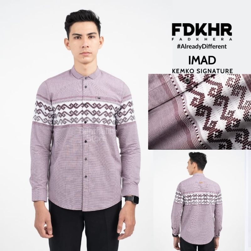 Jual Fadkhera Imad Long Ramadhan Signature Kameja Koko | Shopee Indonesia
