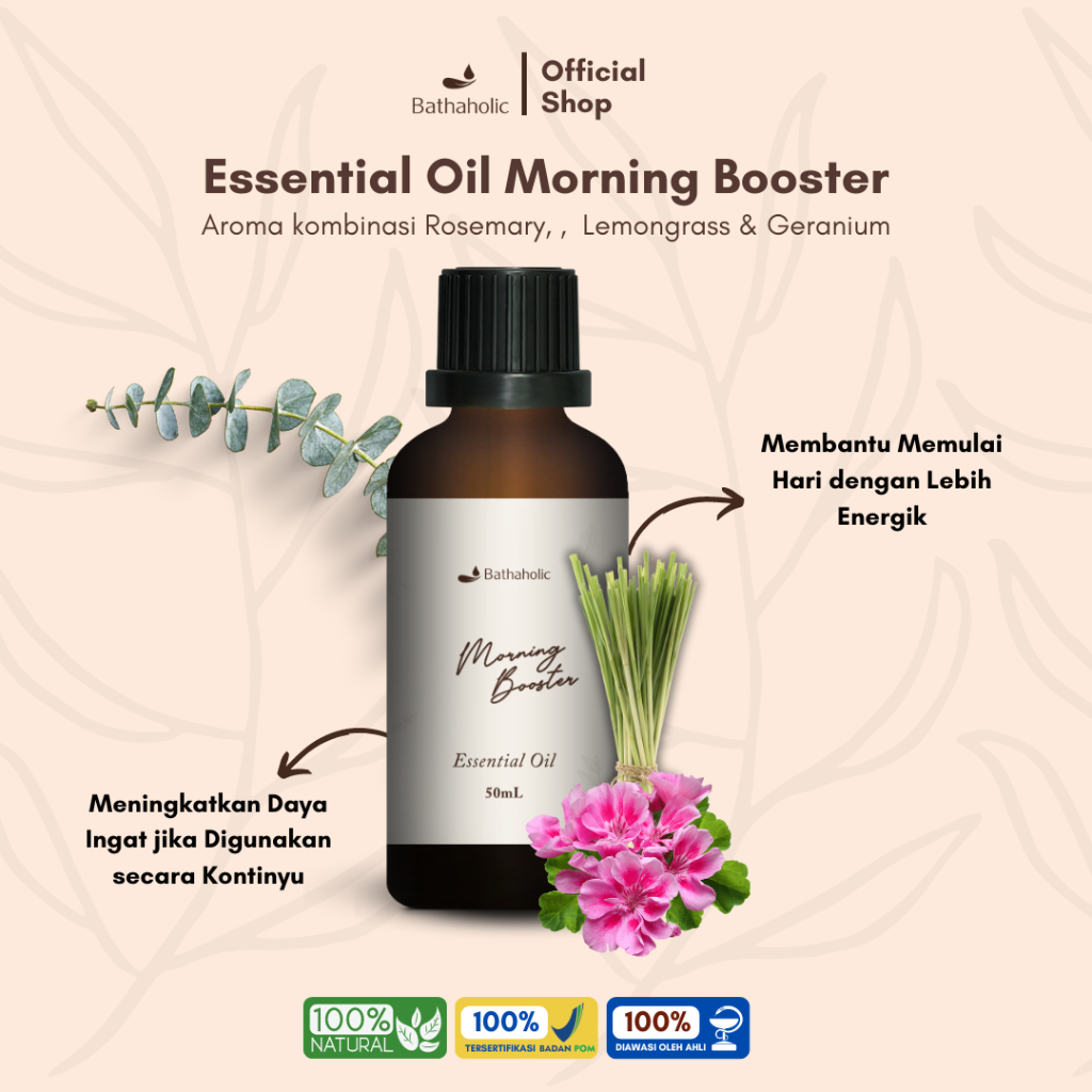 Jual Bathaholic - Morning Booster 50ml Pure Essential Oil / Minyak ...
