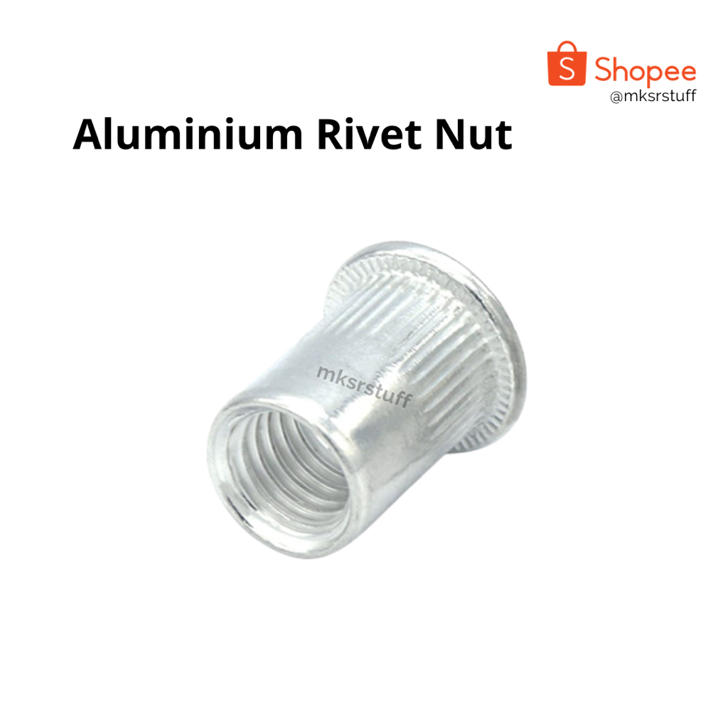 Jual Rivet Nut Aluminium - M3, M4, M5, M6, M8, M10 | Shopee Indonesia
