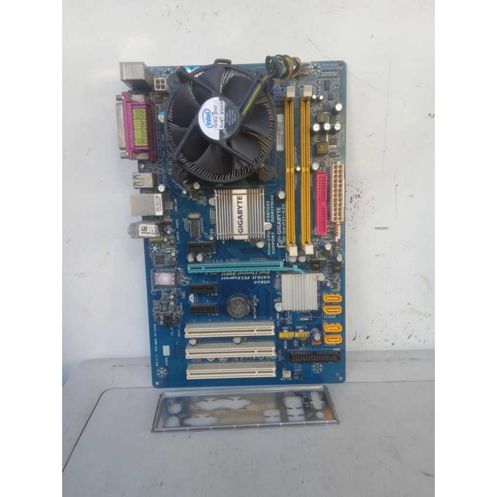 Jual mainboard GIGABYTE GA-P31-S3G Feat Core2 Quat Q6600 | Shopee Indonesia