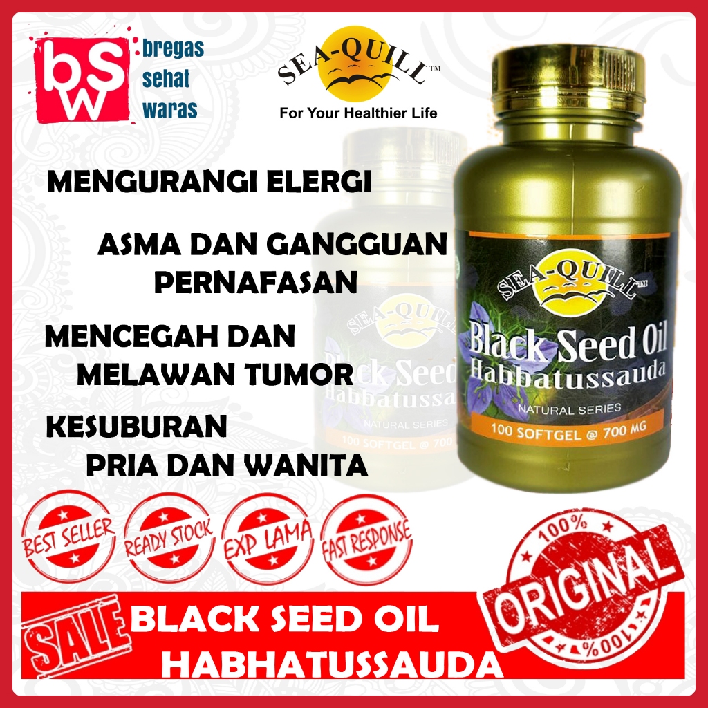 Jual SEA-QUILL BLACK SEED OIL HABBATUSSAUDA - VITAMIN SEA QUILL ...