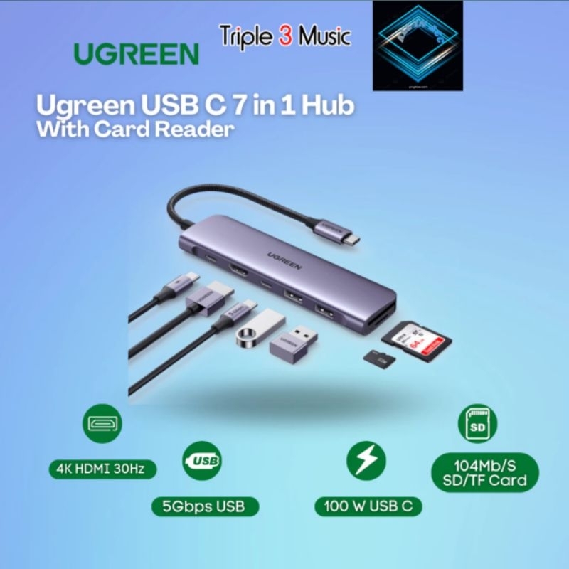 Jual UGREEN 10-IN-1 / 7-In-1 / 6-IN-1 / 5-IN-1 Usb-C Hub Multifuntion Adapter HDMI VGA LAN ...