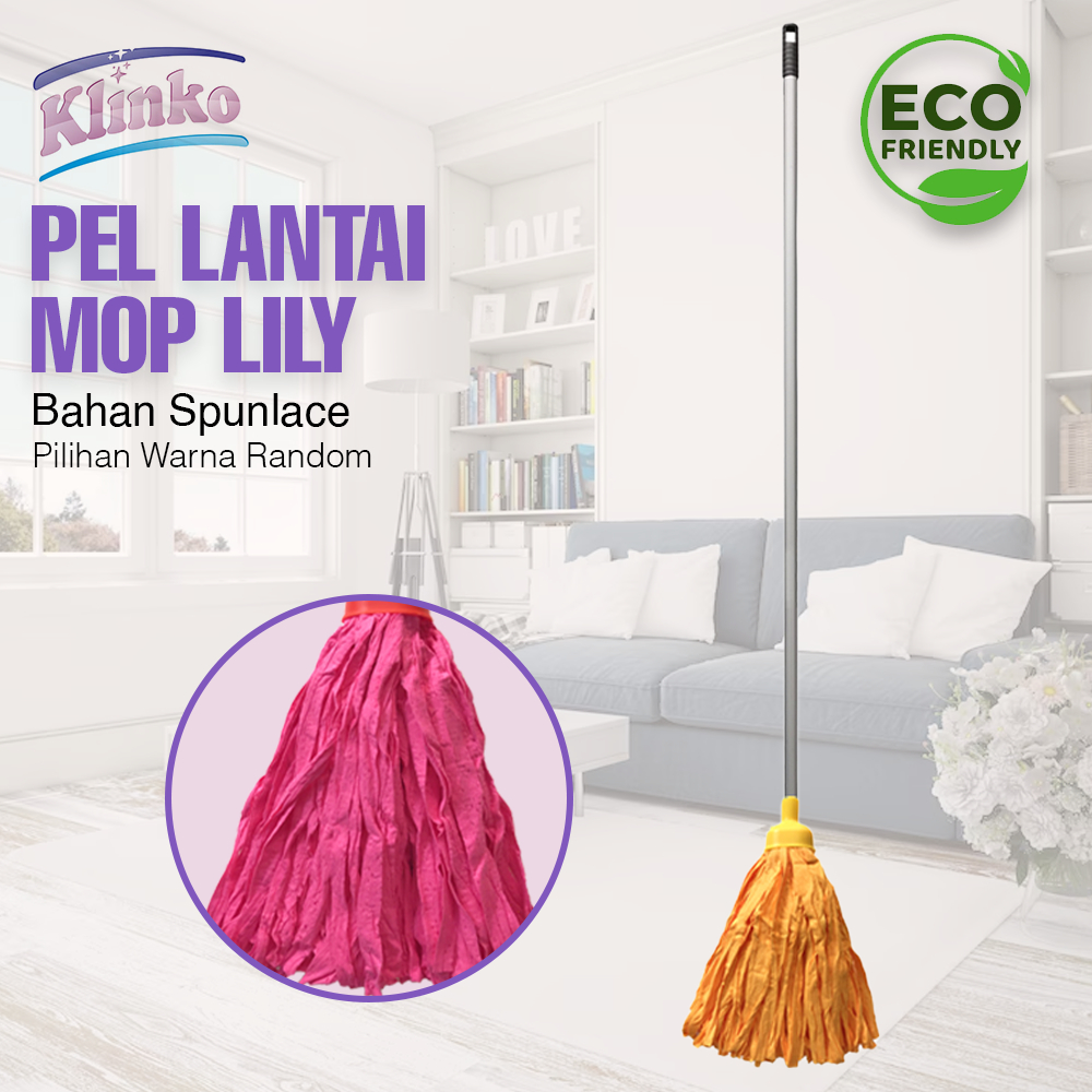 Jual Pusapu Alat Pel Lantai warna Mop Lily pel Spunlace Klinko | Shopee ...