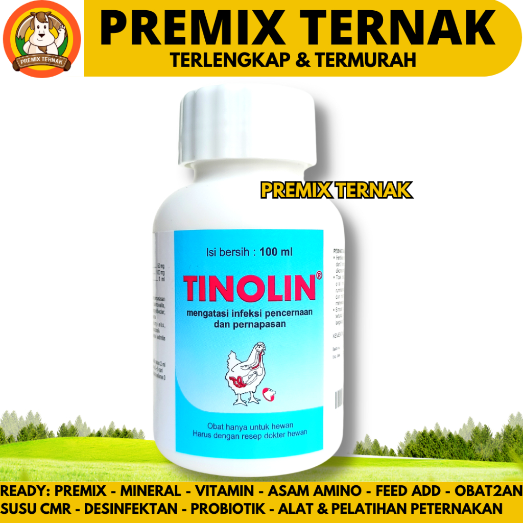 Jual TINOLIN 100ML - Obat Infeksi Pernafasan & Pencernaan Hewan Ayam ...