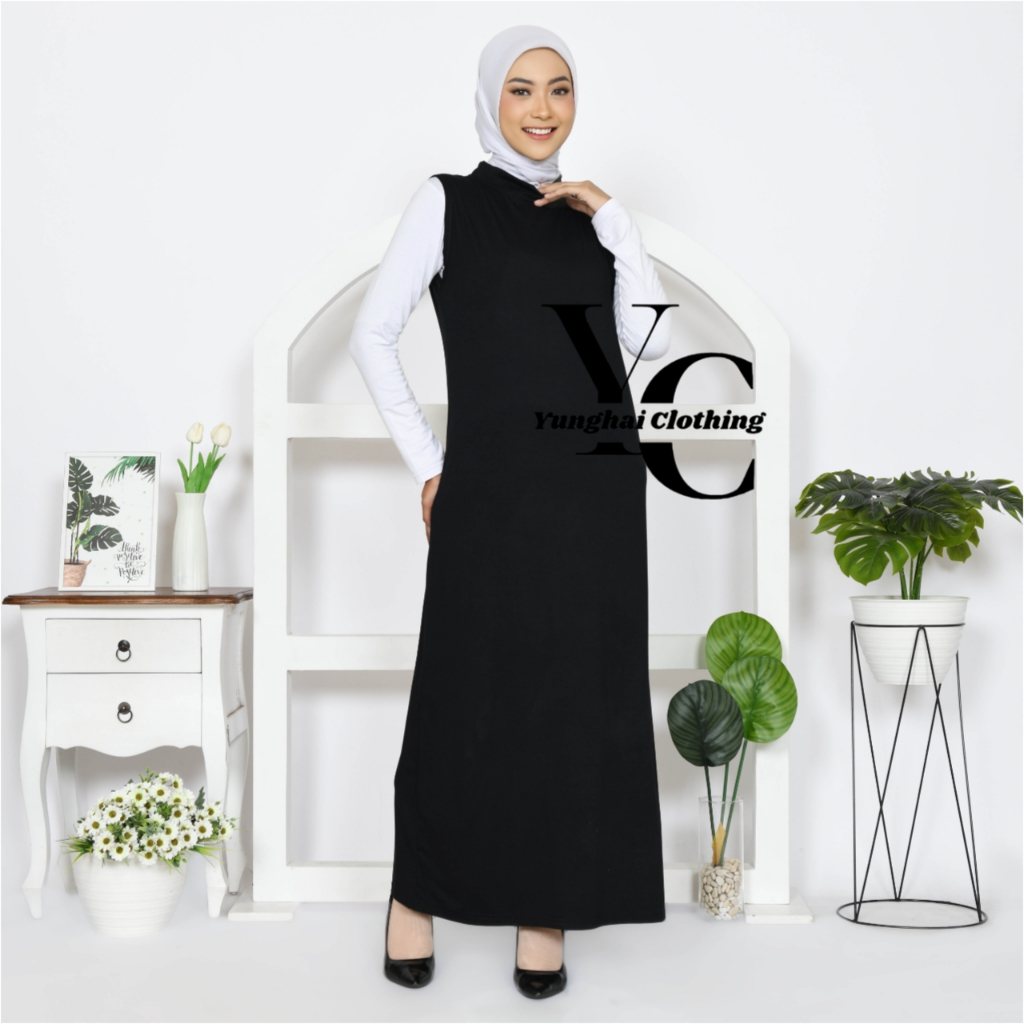 Jual Inner Gamis Tanpa Lengan Lekbong Rayon Premium | Shopee Indonesia