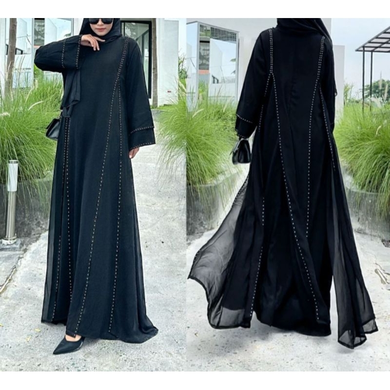 Jual Abaya Naima Abaya jetblack Abaya remaja abaya jumbo abaya hitam ...