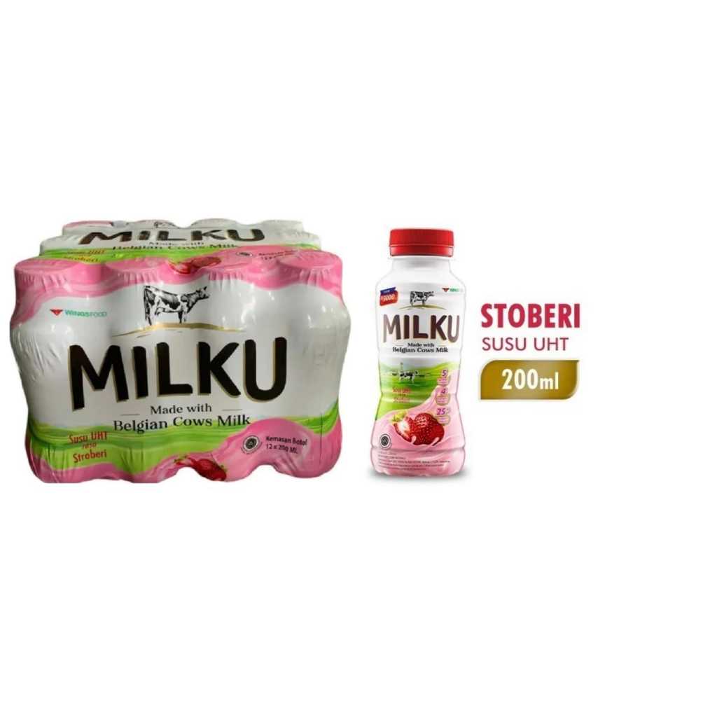 Jual SUSU MILKU / 1 PACK ISI 12 BOTOL / 200 ML | Shopee Indonesia